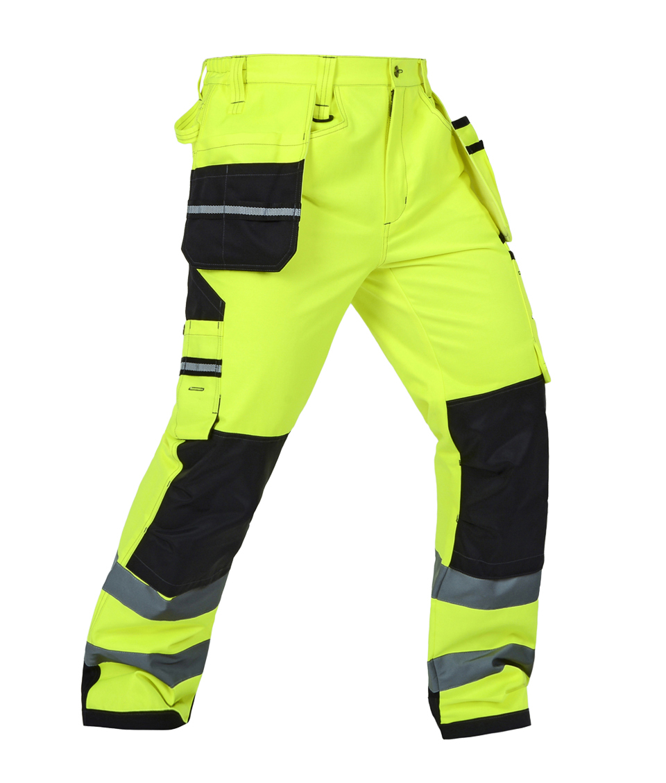 EN20471 Reflective Safety Work Pants Miner Hi Vis Workwear Pants for Mining-Shenzhen Huikang ...